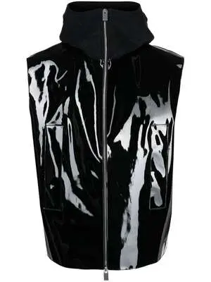 1017 Alyx 9sm High-shine Finish Sleeveless Vest - Black