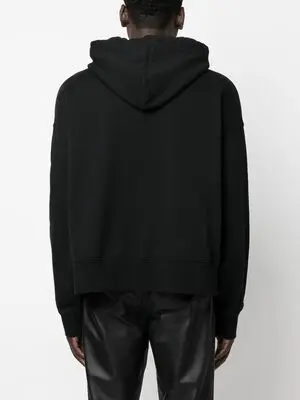 Palm Angels Star Sprayed Logo Hoodie - Black
