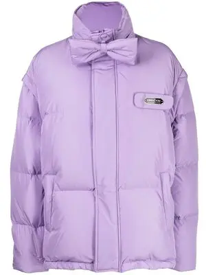 KIMHEKIM Detachable-sleeve Puffer Jacket - Purple