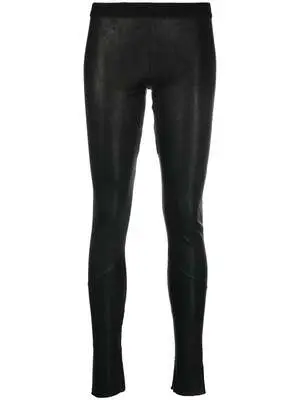ISAAC SELLAM EXPERIENCE Low-rise Leather Leggings