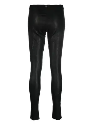 ISAAC SELLAM EXPERIENCE Low-rise Leather Leggings