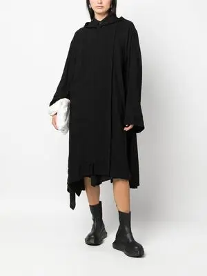 Yohji Yamamoto Asymmetric Hooded Coat