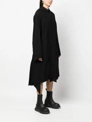 Yohji Yamamoto Asymmetric Hooded Coat