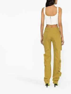 Off-White Multipocket Straight-leg Cargo Trousers - Yellow