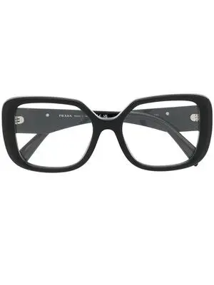 Prada Triangle Logo-plaque Square-frame Glasses