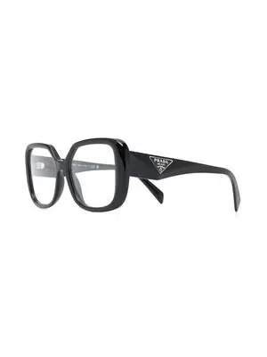 Prada Triangle Logo-plaque Square-frame Glasses