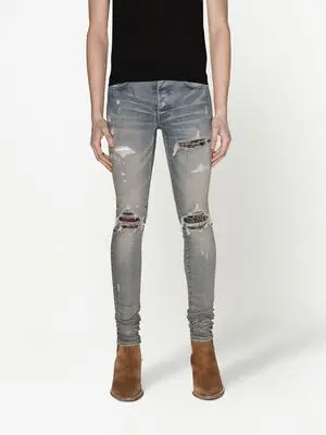 Amiri Thrasher Rainbow Paisley Jeans - Blue