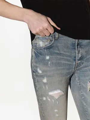 Amiri Thrasher Rainbow Paisley Jeans - Blue