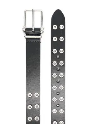 Alexander McQueen Eyelet-studded Leather Belt