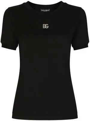 Dolce & Gabbana Crystal-embellished T-shirt - Black