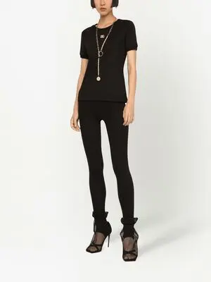 Dolce & Gabbana Crystal-embellished T-shirt - Black