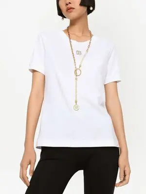 Dolce & Gabbana Crystal-embellished T-shirt - White