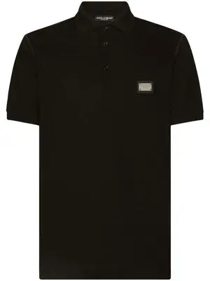 Dolce & Gabbana Logo-tag Piqué Polo Shirt