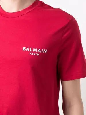 Balmain Logo-embroidered Cotton T-shirt