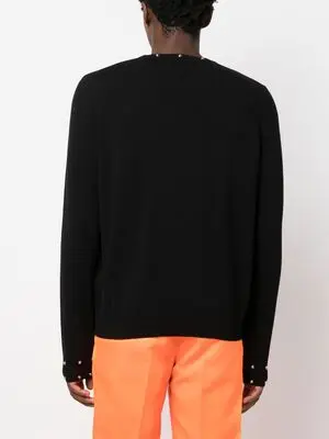 Versace Studded Crew-neck Jumper