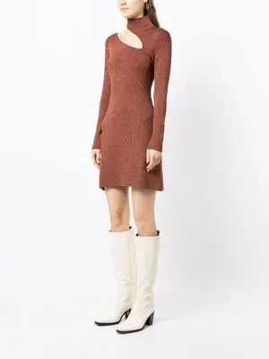 Cult Gaia Jet Cut-out Knit Dress