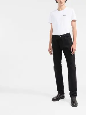 Balmain Logo-embroidered Cotton T-shirt - White