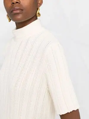 JIL SANDER Short-sleeve Ribbed-knit Dress
