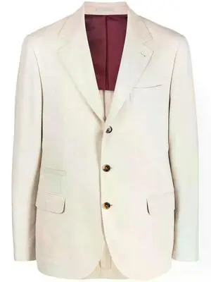 Brunello Cucinelli Single-breasted Jacket - Neutrals