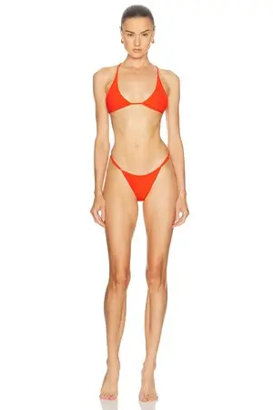 TROPIC OF C Luna Bikini Bottom - Tomato
