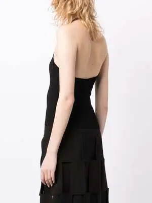 Galvan Asymmetrical Neck Sleeveless Top