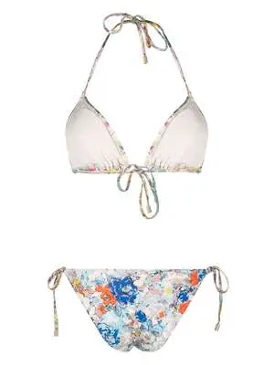 Zimmermann Clover Floral-print Bikini