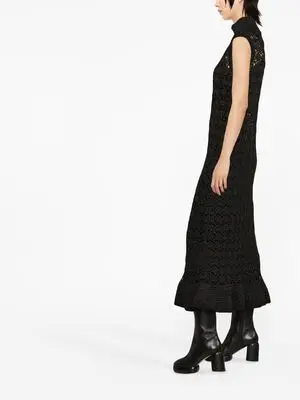 GANNI High-neck Sleeveless Dress