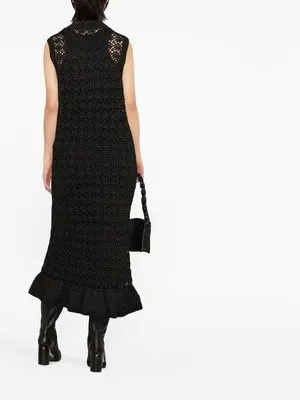 GANNI High-neck Sleeveless Dress
