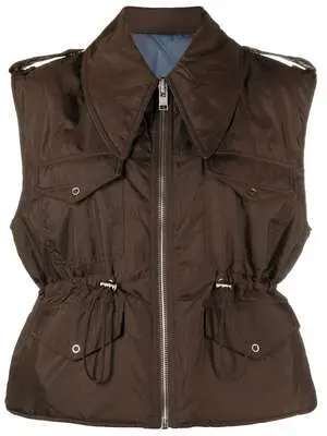GANNI Sleeveless Drawstring Gilet