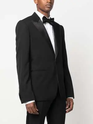 Alexander McQueen Silk Lapels Blazer