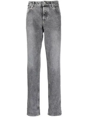 Brunello Cucinelli Straight-leg Jeans - Grey