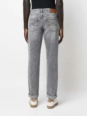 Brunello Cucinelli Straight-leg Jeans - Grey