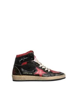 GOLDEN GOOSE Sky Star Sneakers Black/red