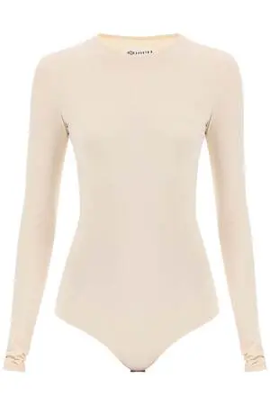 MAISON MARGIELA Second Skin Long Sleeve Bodysuit Beige