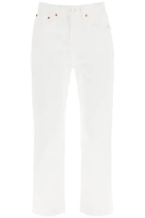 RE/DONE 70s Stove Pipe Jeans White (white)