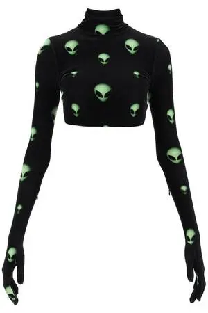 Vetements Alien Chenille Cropped-top
