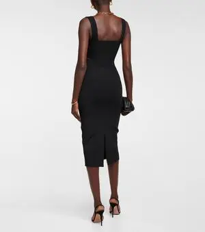 Victoria Beckham Square-neck Bandeau Top - Black