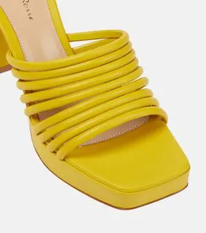 GIANVITO ROSSI Lena 95 Leather Mules