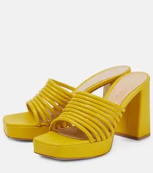 GIANVITO ROSSI Lena 95 Leather Mules