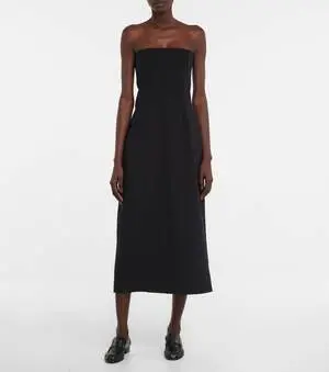 THE ROW Strapless Midi Dress