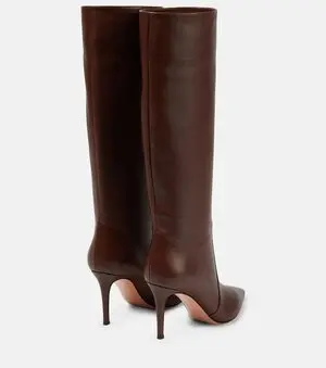 GIANVITO ROSSI Hansen 85 Knee-high Leather Boots - Brown