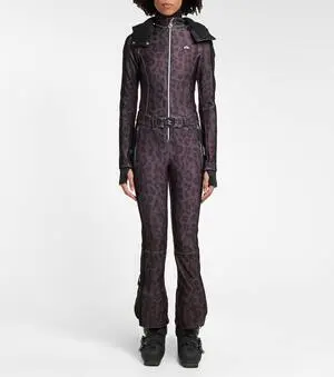 JETSET Magic Ghoster Leopard-print Ski Suit - Black