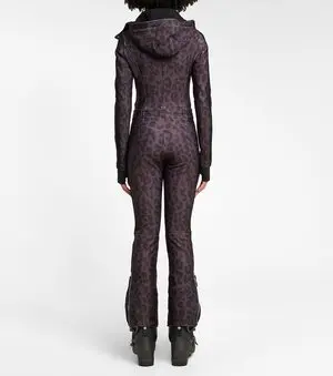 JETSET Magic Ghoster Leopard-print Ski Suit - Black