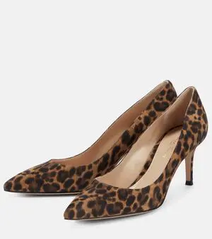 GIANVITO ROSSI 70 Leopard-print Pumps - Multicoloured