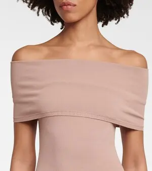 Alaïa Off-the-shoulder Bodysuit - Black