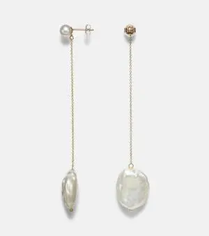 Mateo 14kt Yellow Gold Baroque Pearl Drop Earrings