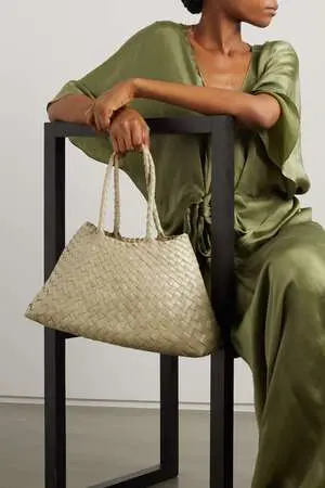 Dragon Diffusion Santa Croce Big Woven Leather Tote