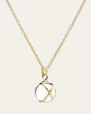 L. KLEIN Prisma 18k & Crystal Quartz Pendant Necklace - Gold