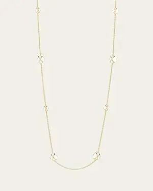 L. KLEIN Prisma 18k Crystal Quartz Station Necklace - Gold