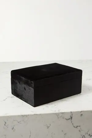 Sophie Bille Brahe Trésor Large Velvet Jewelry Box Black